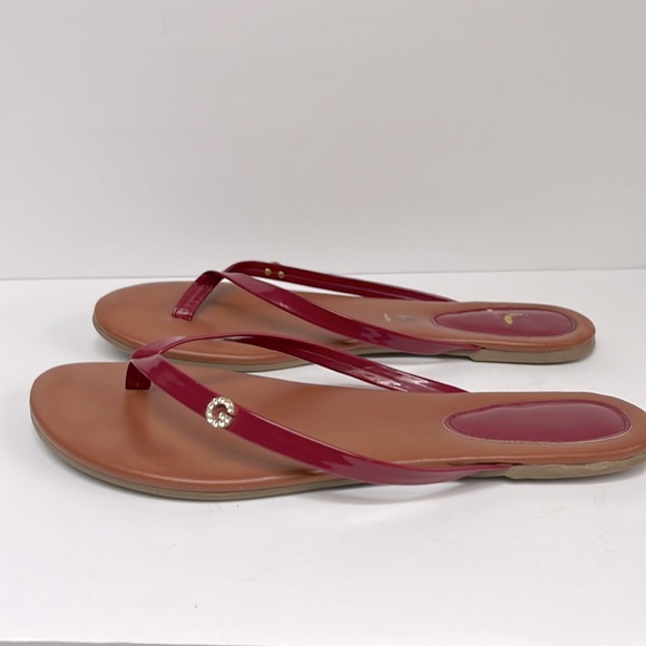 Guess | Shoes | Guess Red Sandal With Stud Logo | Poshmark